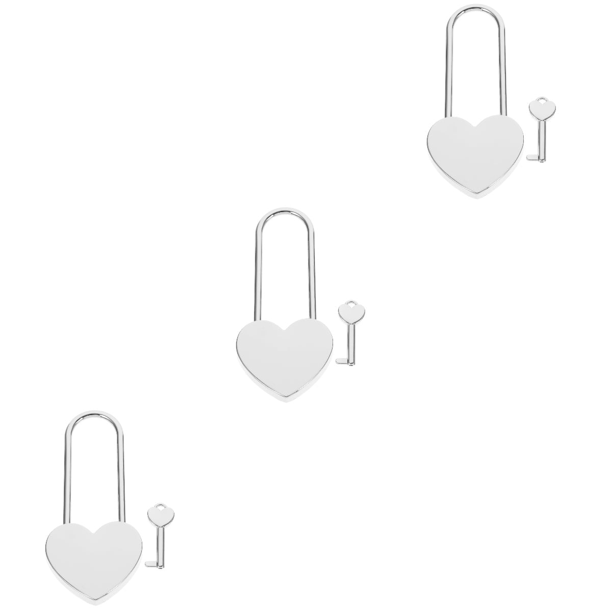 Love Lock 3 Pack Small Locker Locks Padlocks with Keys Wedding Decor ...