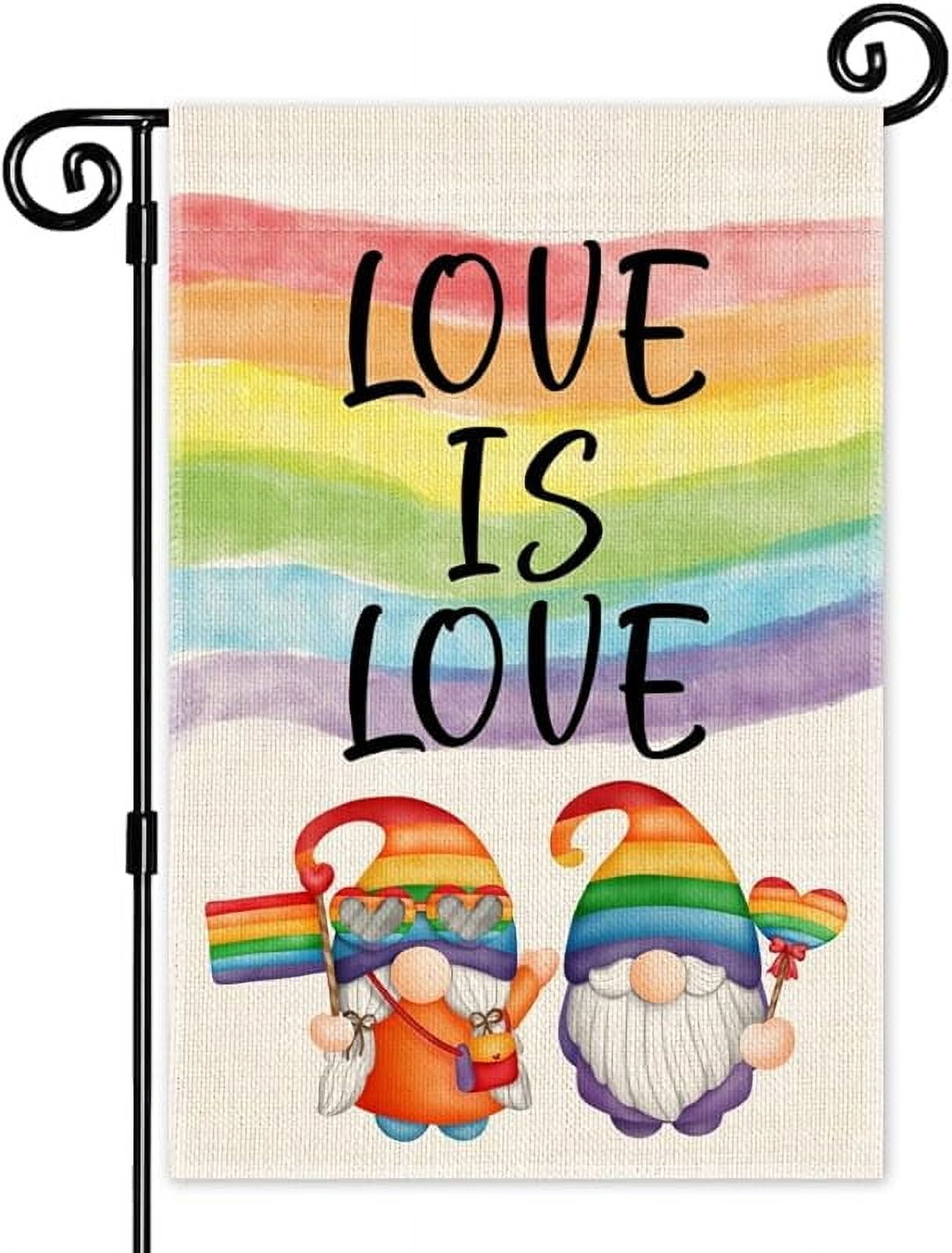Love is Love Garden Flag, Double Sided Yard Outdoor Farmhouse Lawn ...