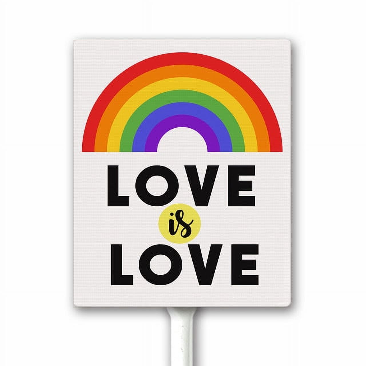 Love is Love Outdoor Lawn Sign, 8X12 InchesPride Rainbow Party Yard ...