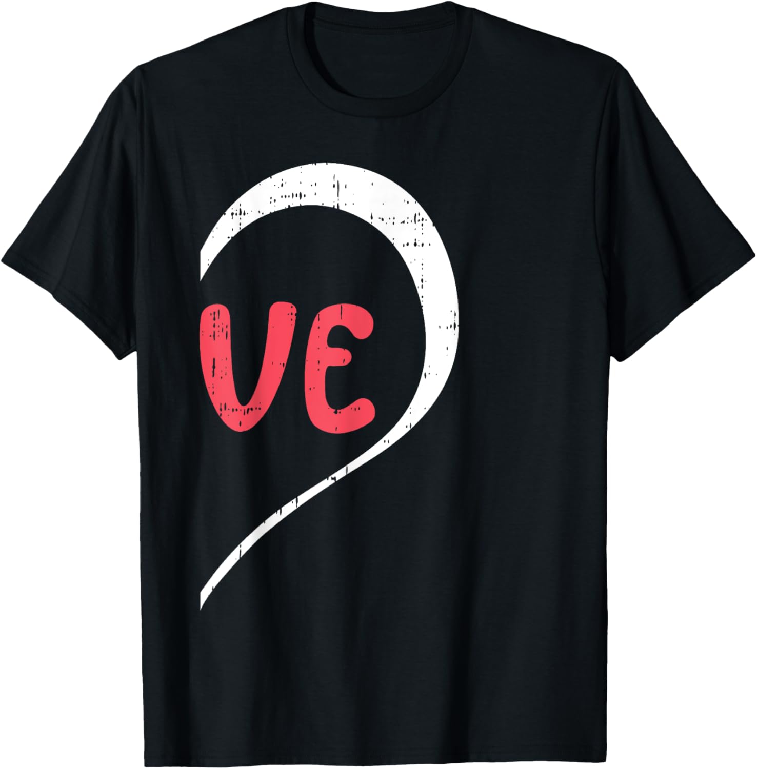 Love Matching Couple Valentines Day Cute Heart Men Women T-Shirt Casual ...