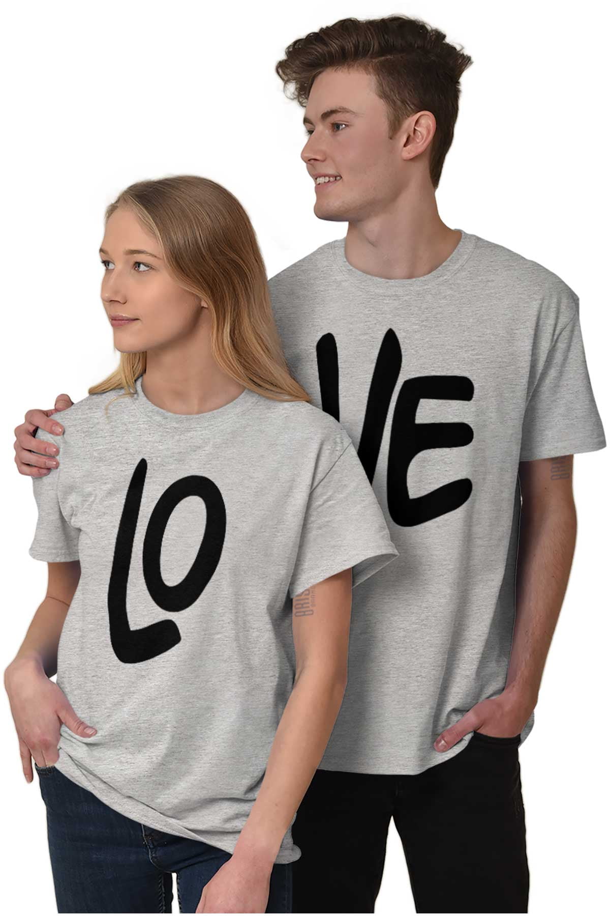 Love Matching Set Engagement Photos Men's Graphic T Shirt Tees Brisco ...