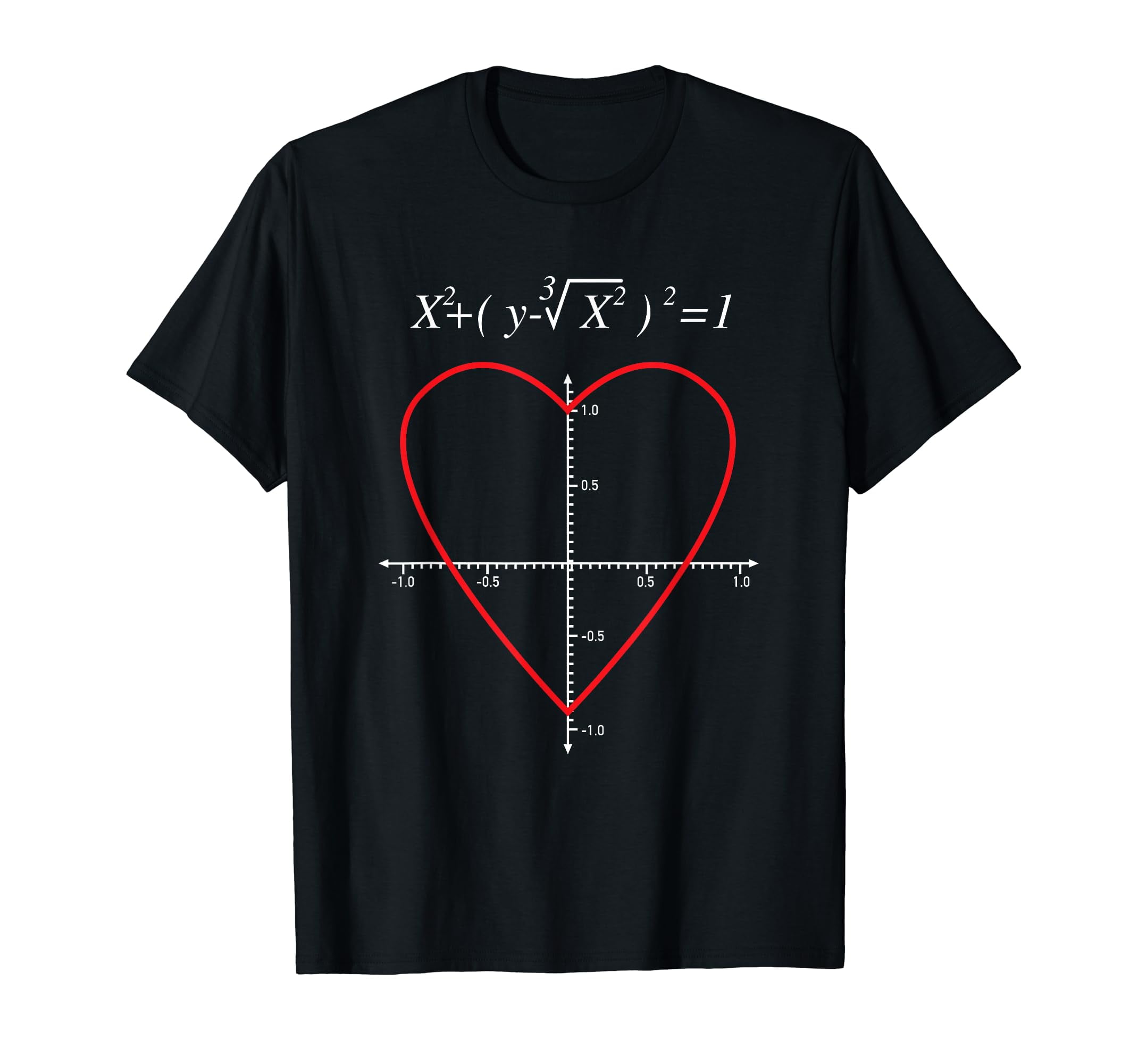 Love Math Funny Heart X Axis Y Axis Graph Equation Lover T-Shirt ...