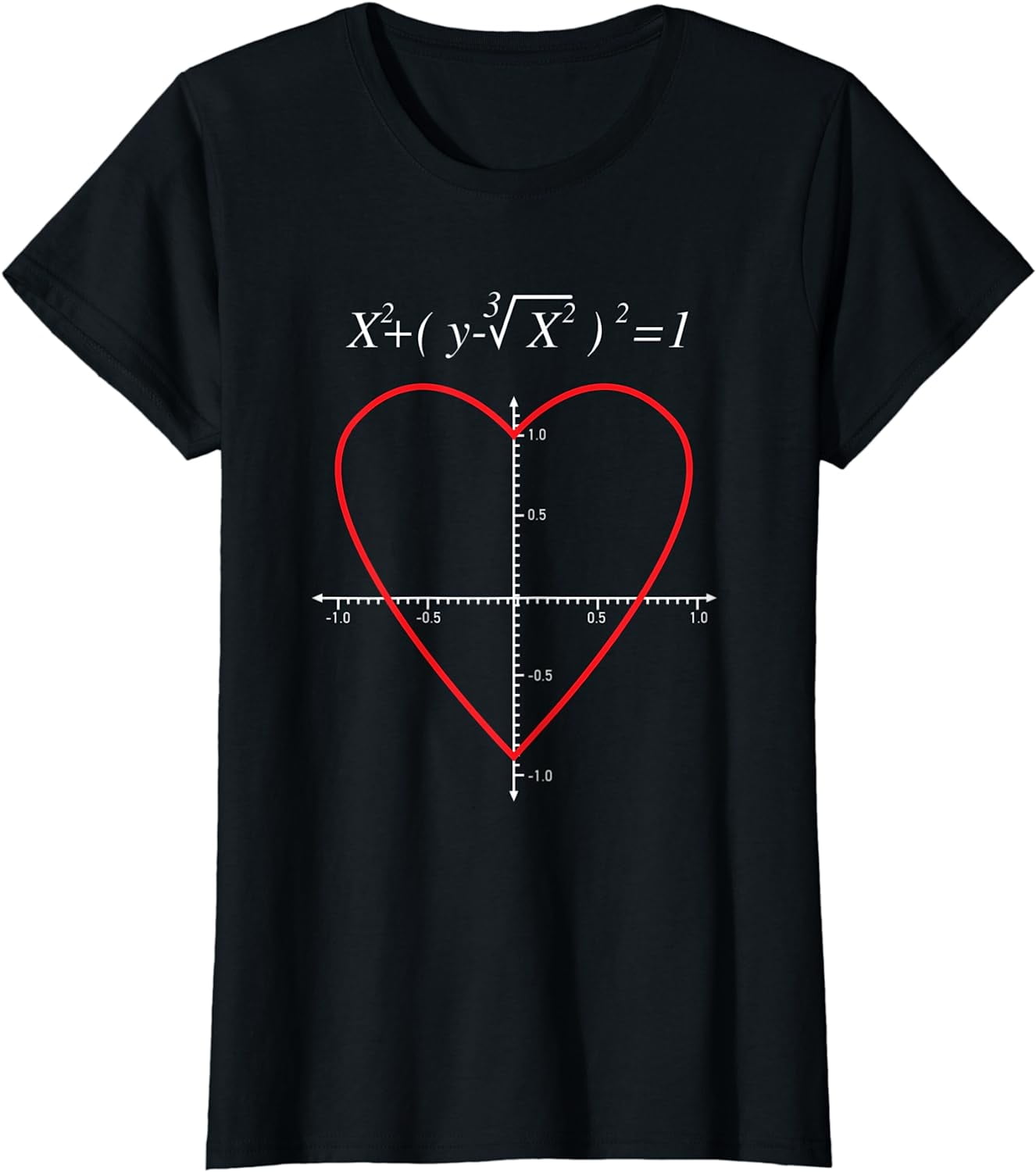 Love Math Funny Heart X Axis Y Axis Graph Equation Lover T-Shirt ...