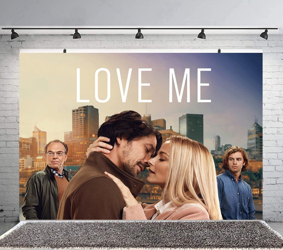 Love Me Backdrop Banner Party Supplies Poster Movie Theme Background ...