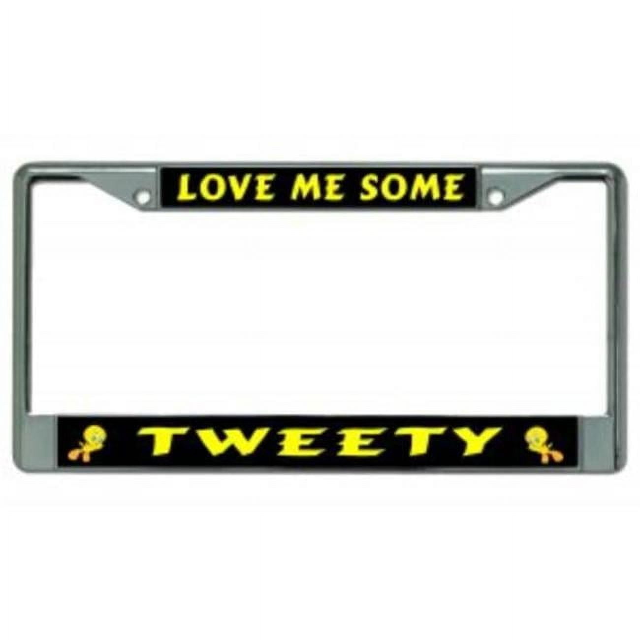 Love Me Some Tweety Chrome License Plate Frame - Walmart.com