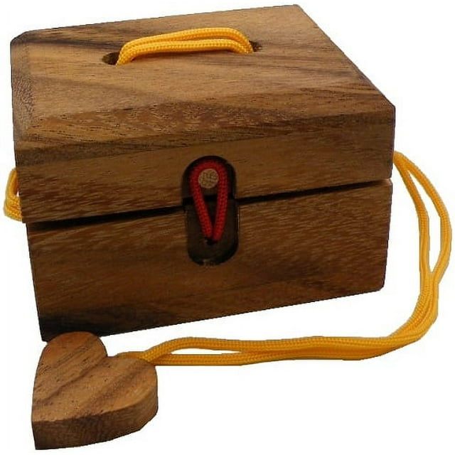 Love Me - Wooden String Puzzle Box - Walmart.com