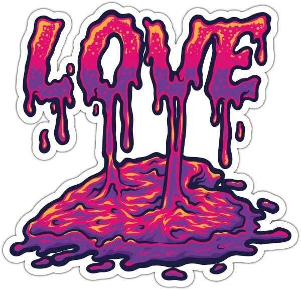 Love Melting Heart Valentine Day Car Window Stickerphone Decal Water ...