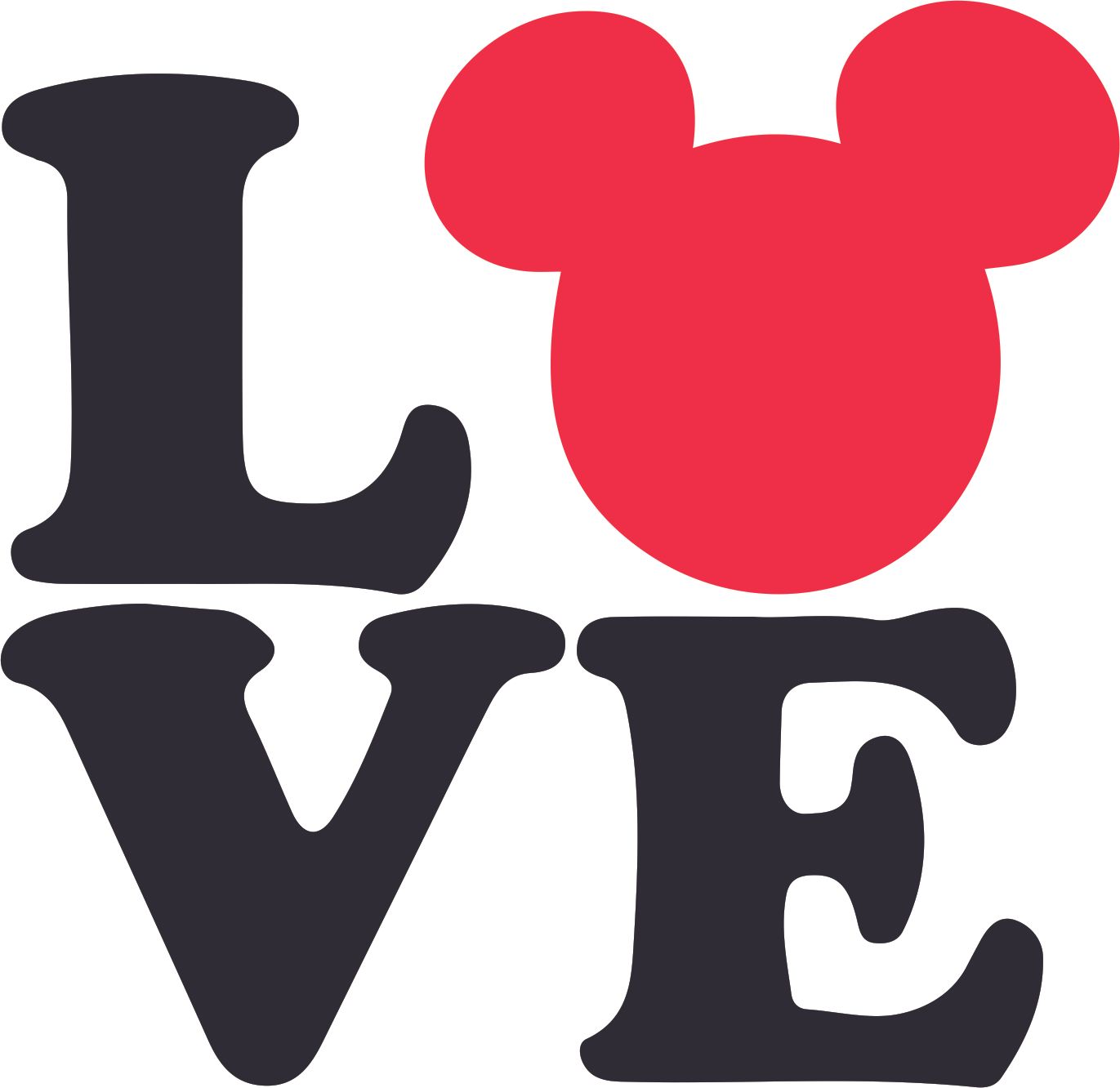 Love Micky Red Head Vinyl Mural Customized Name Wall Decal - Custom ...