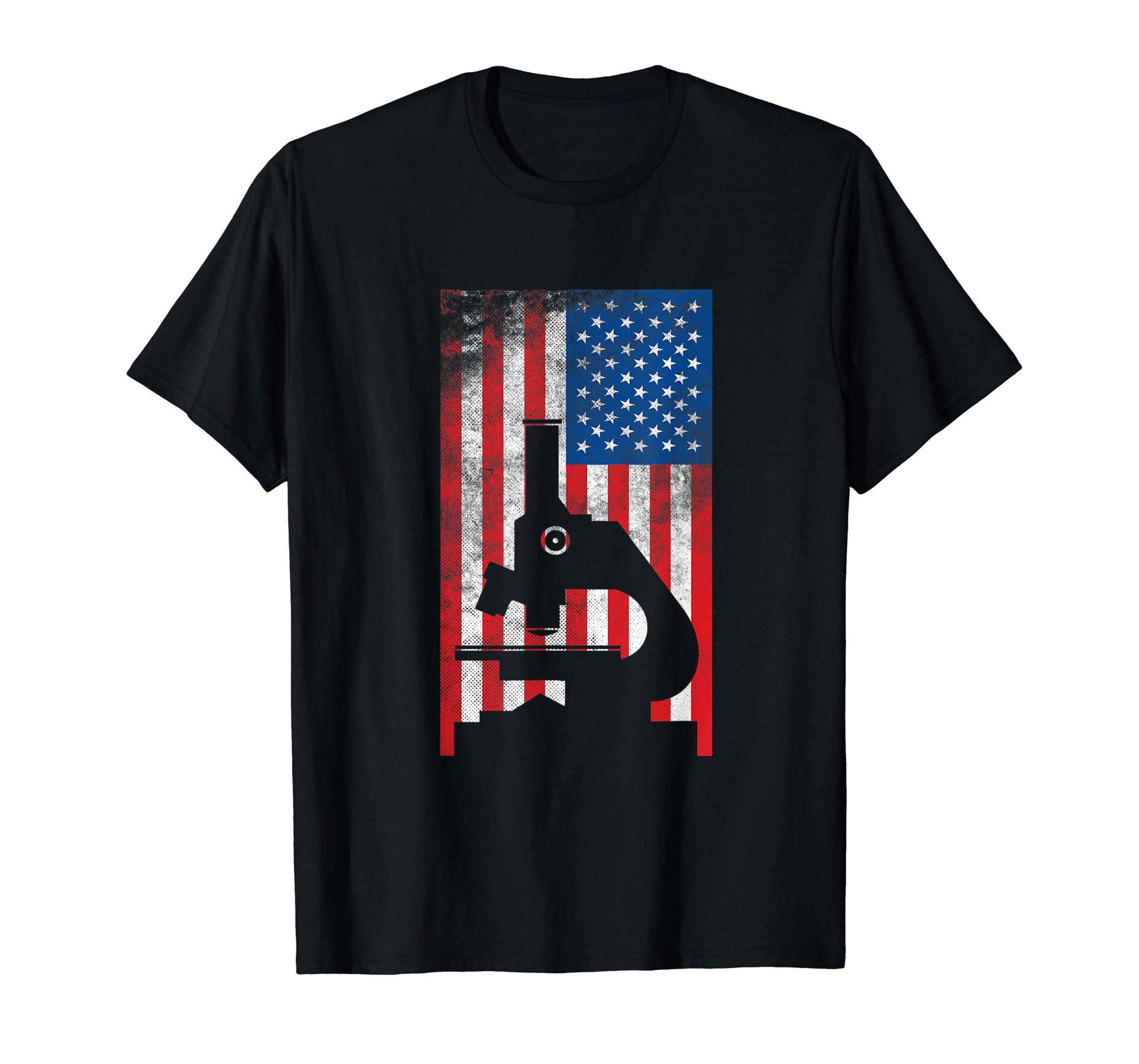 Love Microscope Shirt Microscopy Gift Science American Flag - Walmart.com