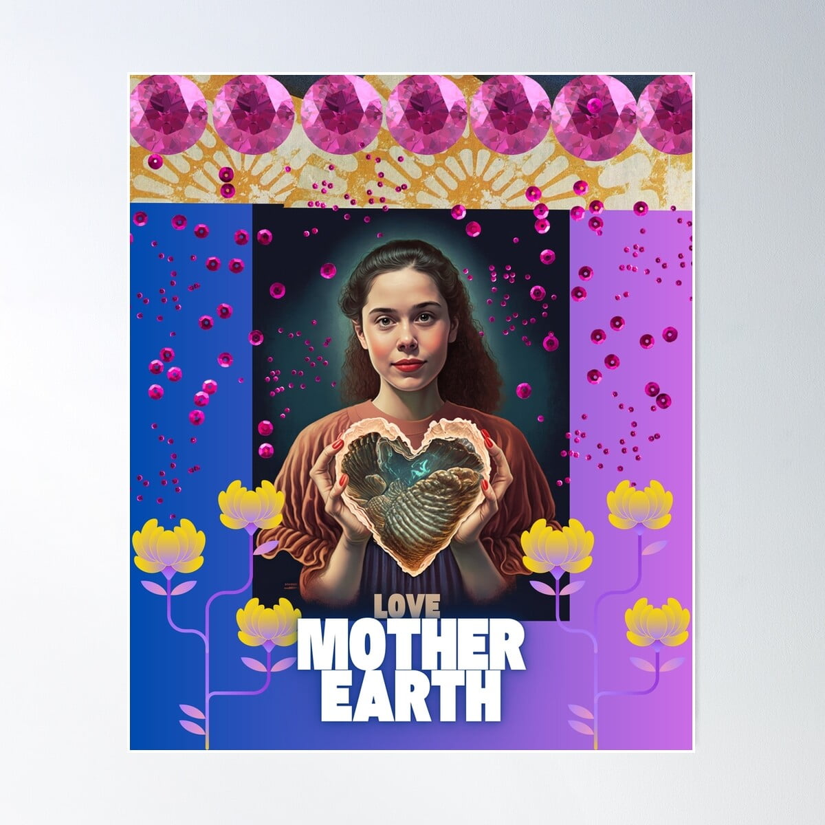 Love Mother Earth – A Tribute To Our Planet Poster Wall Art, Modern ...