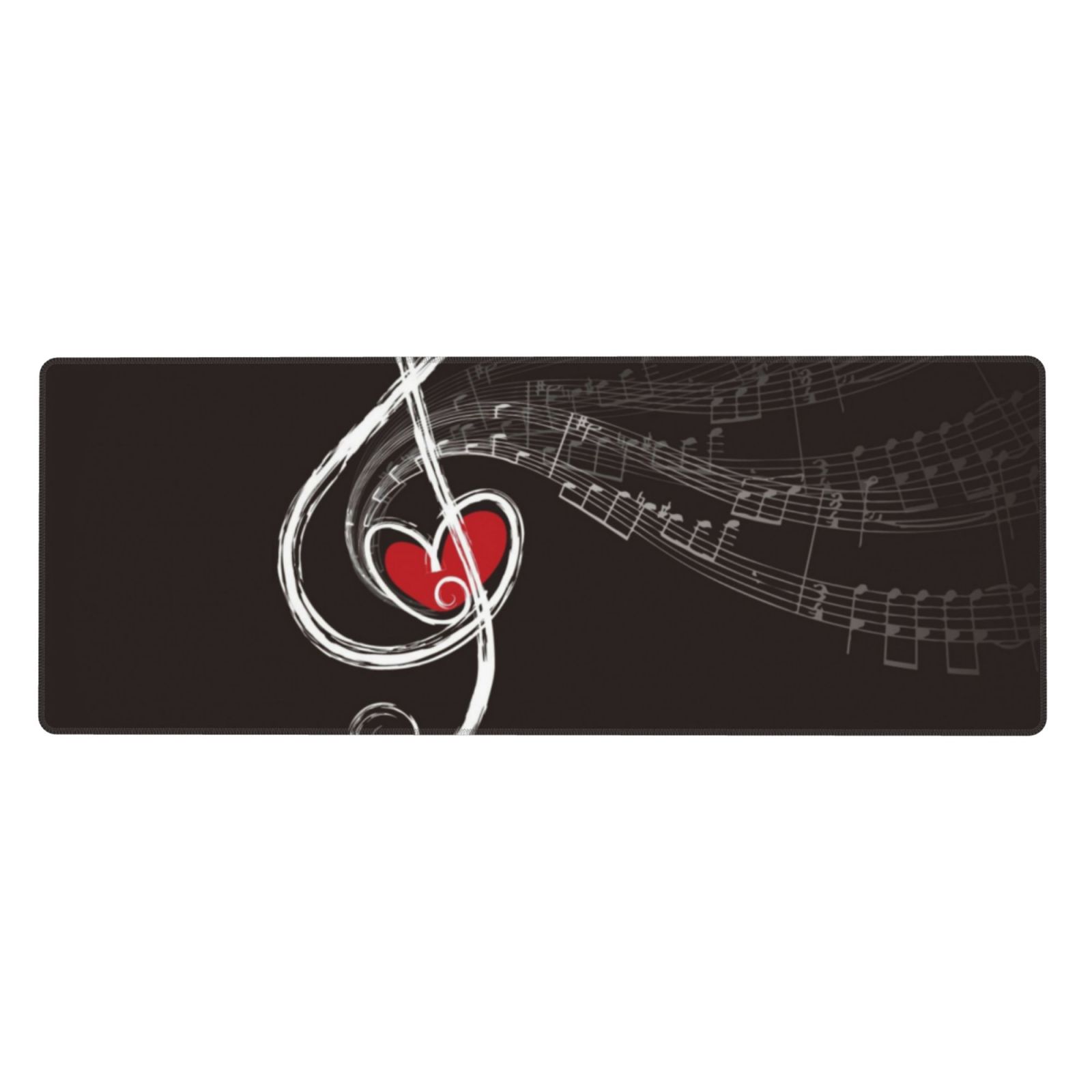 Love Music Notes Mousepad Large Mouse Pad Desk Pad Computer Keyboard ...