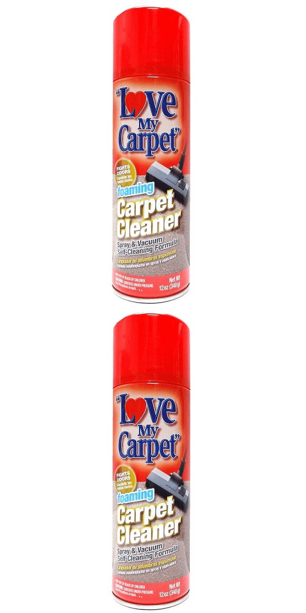 Love My Carpet Dry Foaming Rug Solution, Carpet Cleaner Spray & Vacuum ...