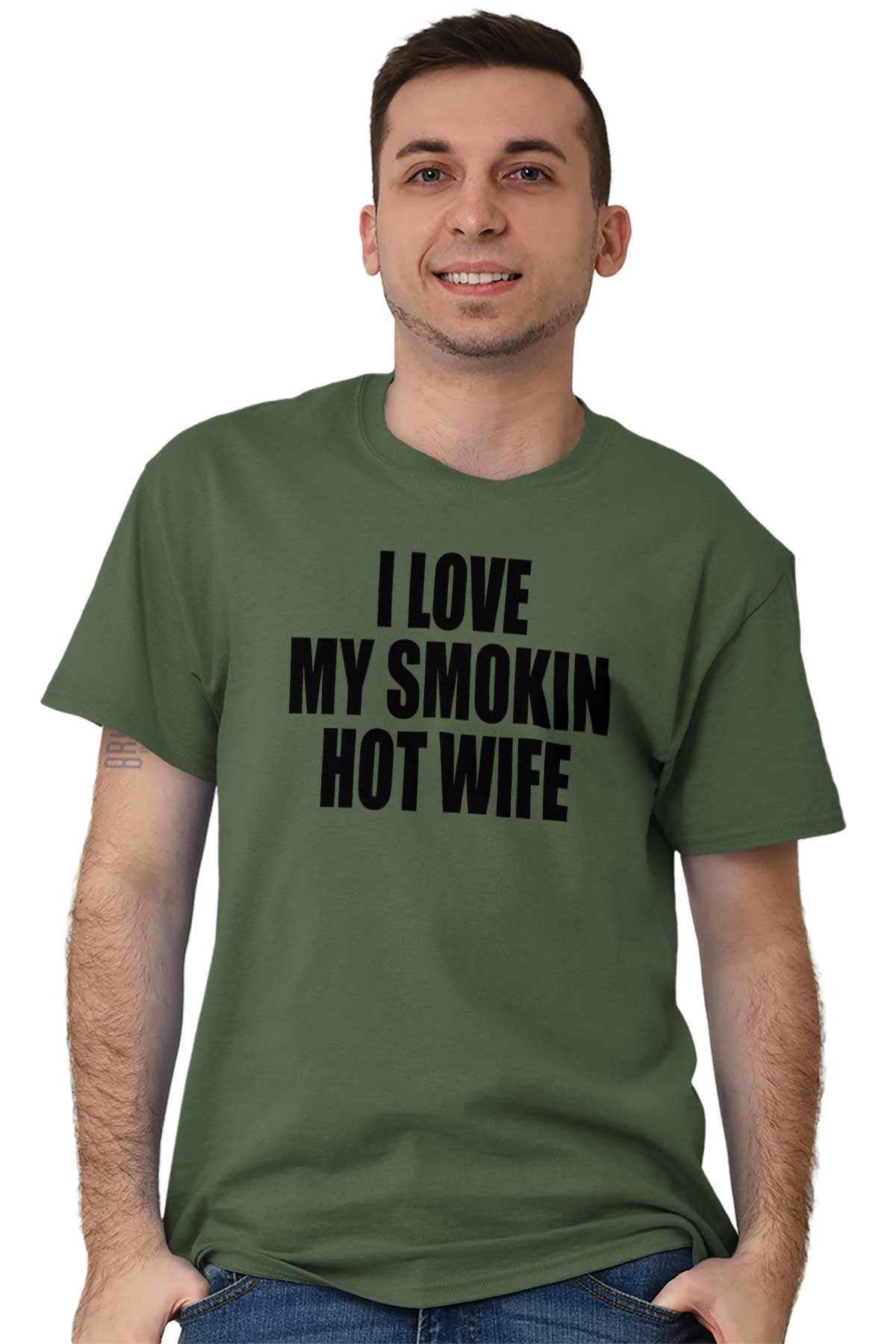 Love My Smokin Hot Wife Funny Spouse Men Big & Tall Graphic Tee Brisco Brands 3X - Walmart.com