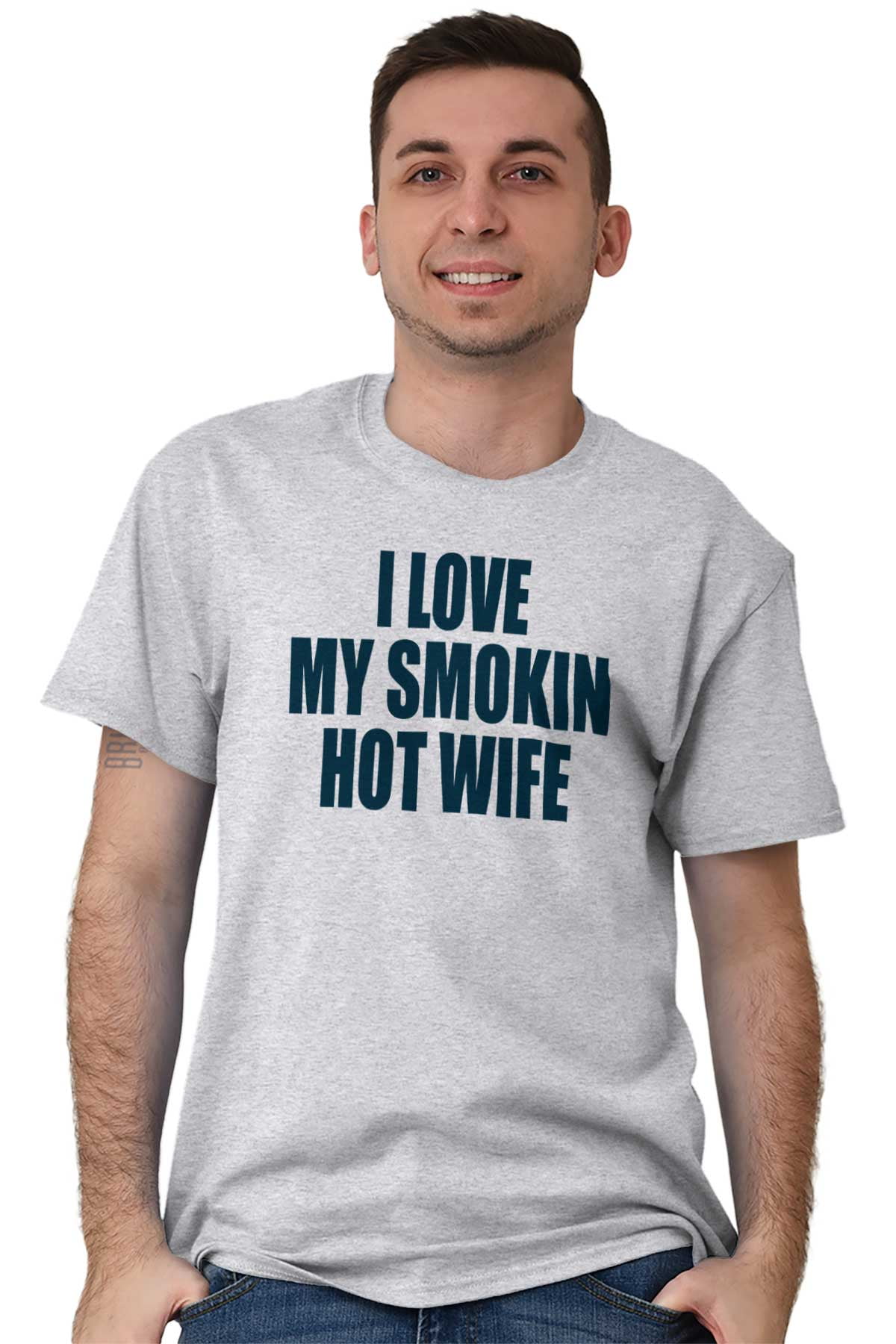 Love My Smokin Hot Wife Funny Spouse Men Big & Tall Graphic Tee Brisco Brands 3X - Walmart.com