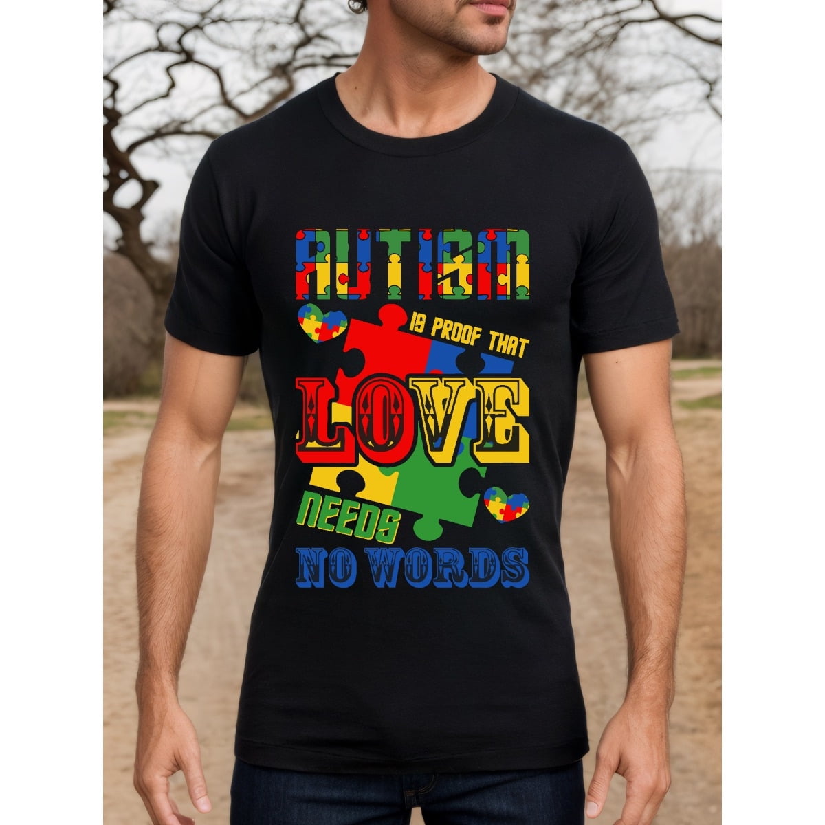 Love Needs no Word Autism Awareness Tee, Autism Awareness Support ...