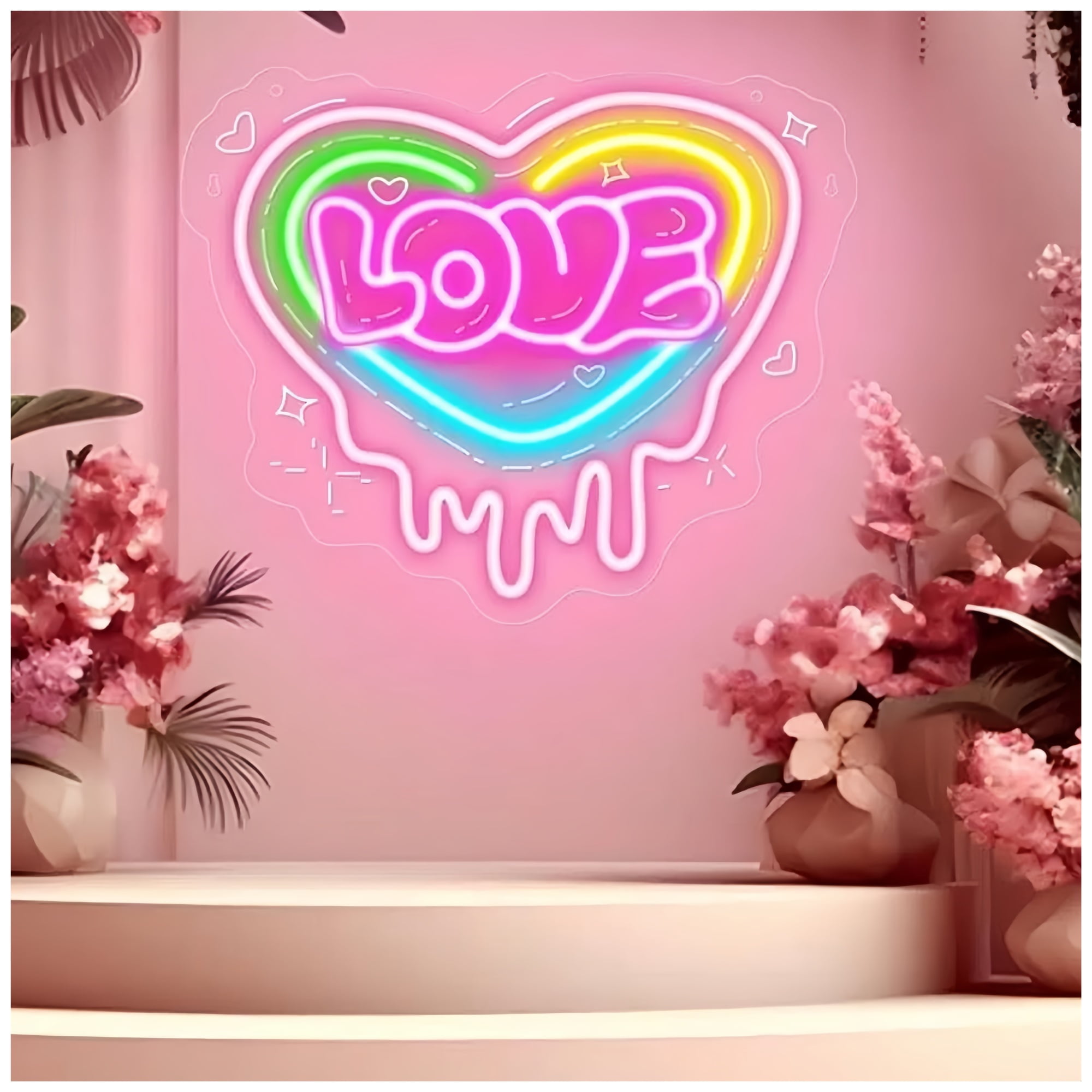 Love Neon Signs Dimmable USB Powered LED Neon Lights For Bedroom Shop ...