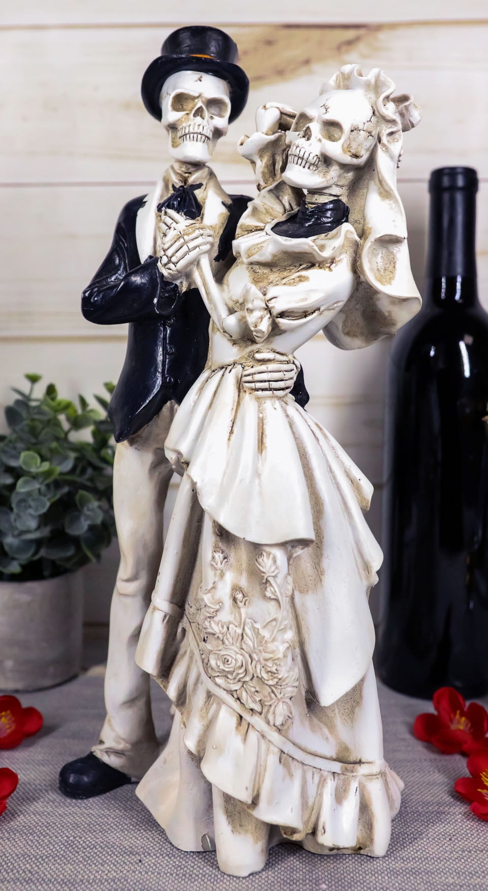 Love Never Dies Wedding Bride And Groom Skeleton Couple In Dancing Pose ...