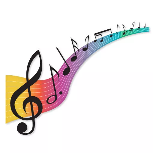Love Of Music Musical Notes Sticker Phone Decal Water Bottle Stickers ...
