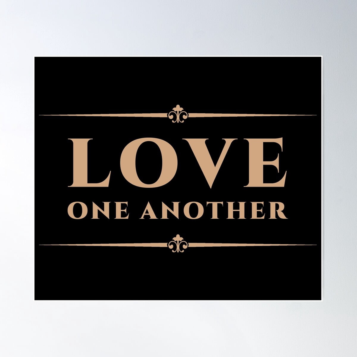 Love One Another, Jesus Christ, Bible Poster Wall Art, Modern Wall ...
