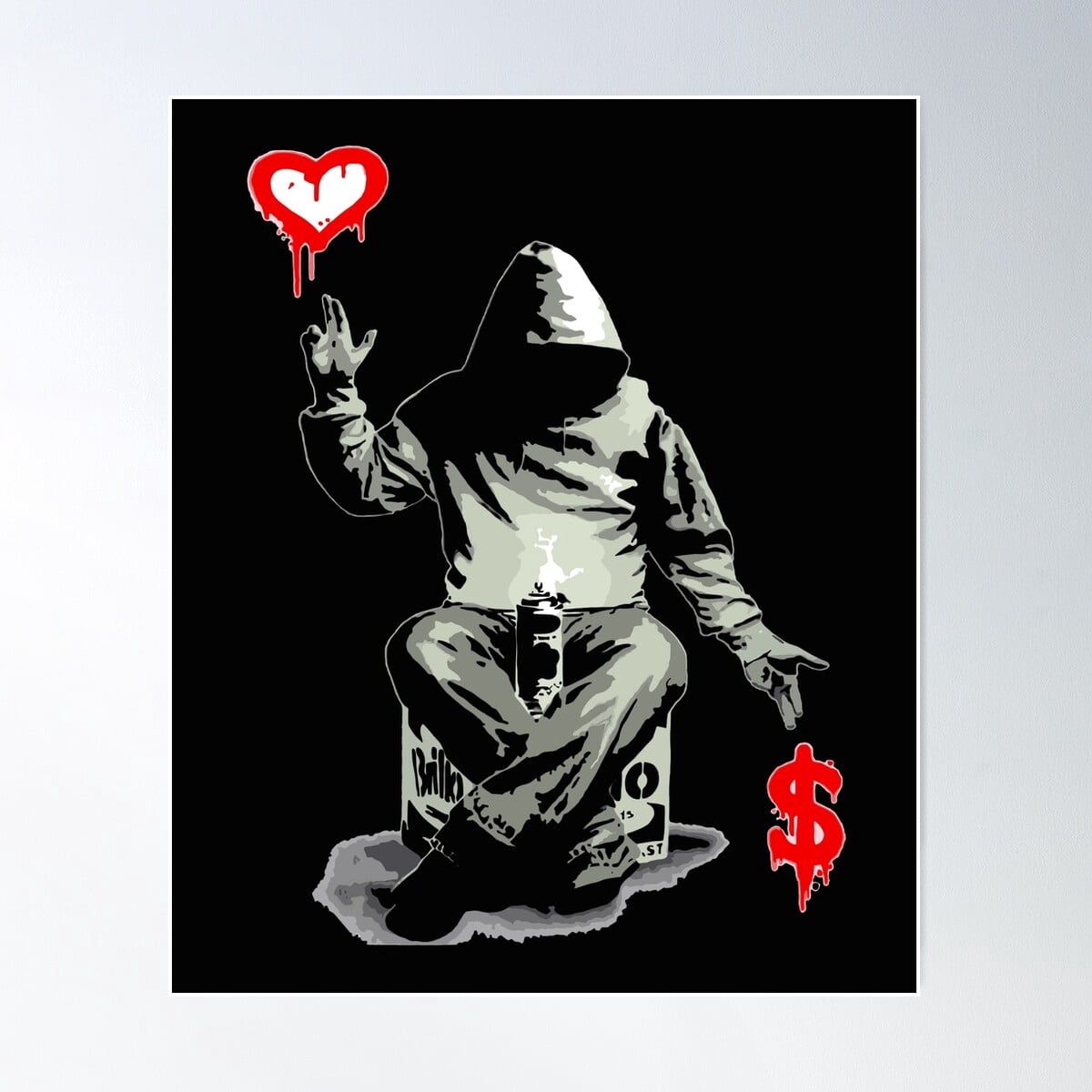 Love Over Money Poster, 12x18 UNFRAMED - Walmart.com