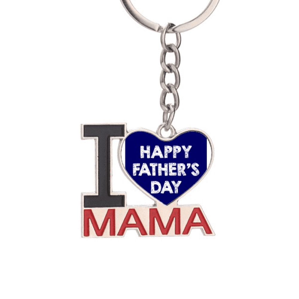 Love Papa Happy Father Day Keychain Metal Keyring Holder Love MAMA ...
