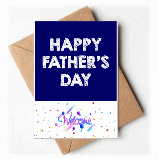Love Papa Happy Father Day Welcome Back Greeting Cards Envelopes Blank ...