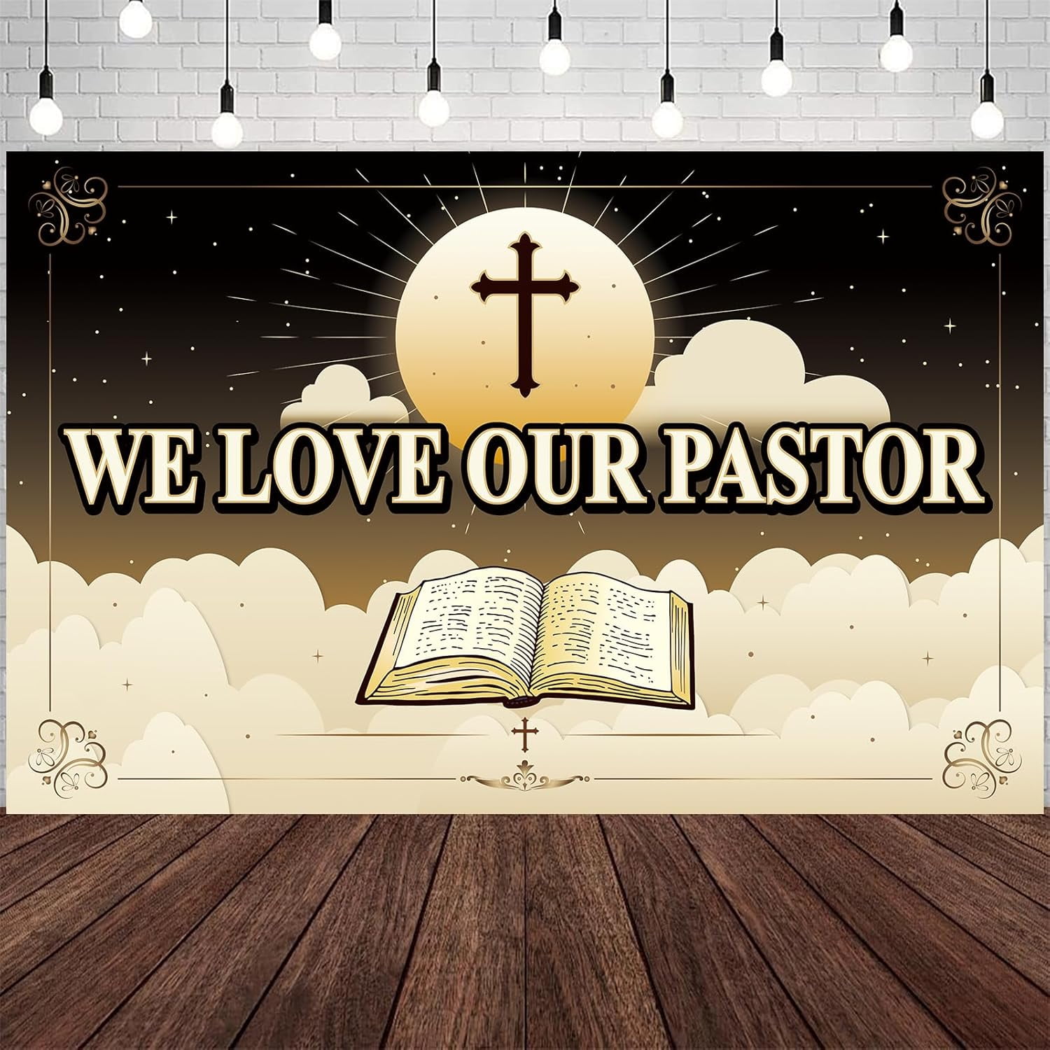 We Love Our Pastor Backdrop Pastor Appreciation Banner for Church ...
