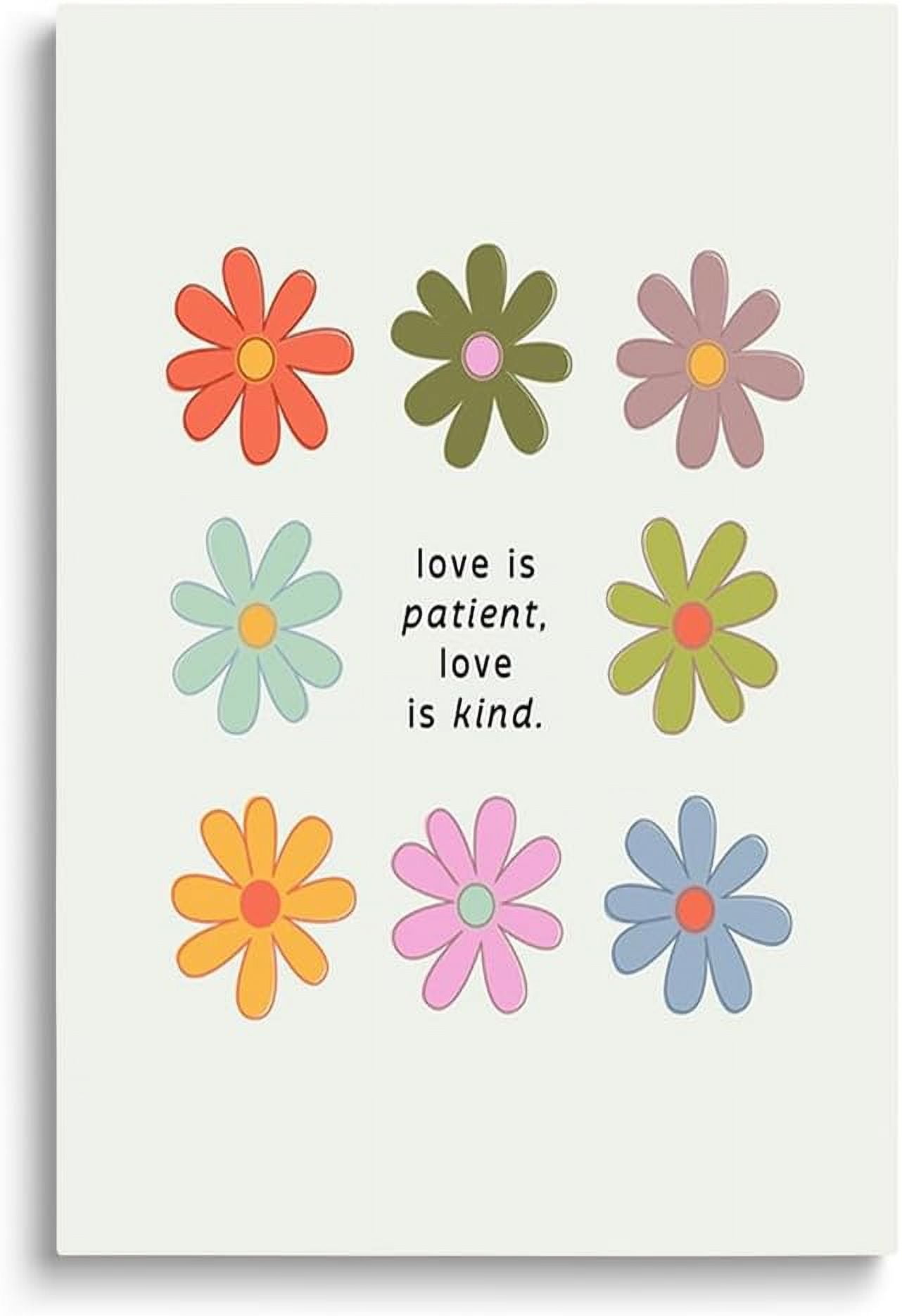 Love Is Patience Love Is Kind Art Print, Aesthetic Christian Decor ...