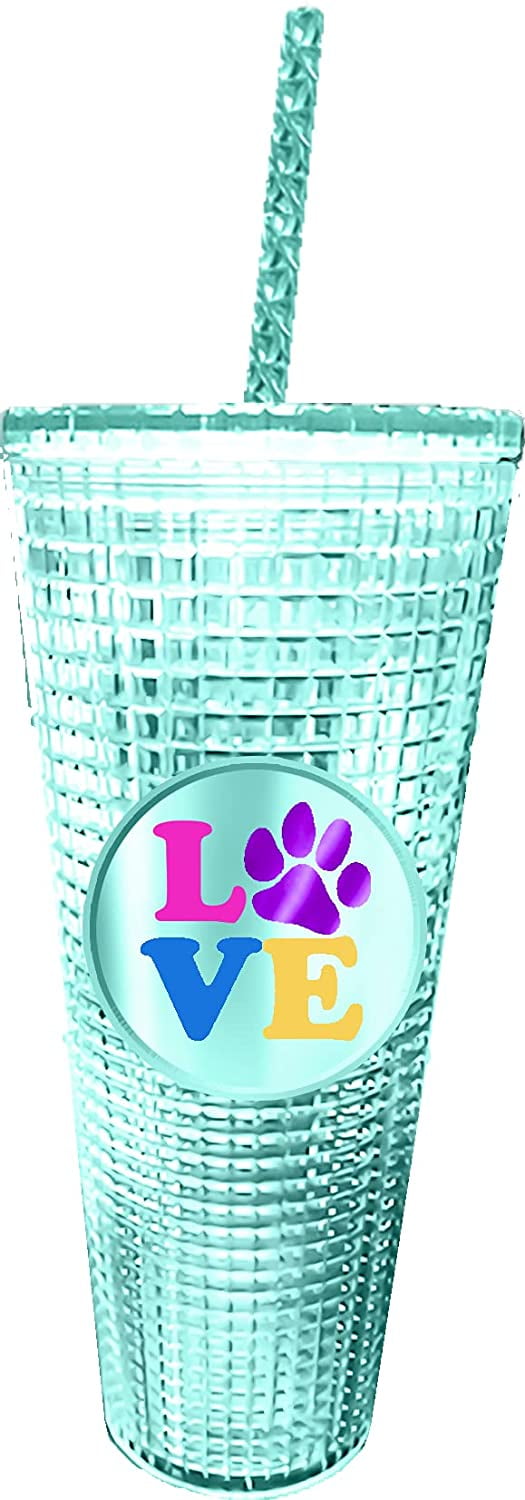 Love Paw Diamond Cup W/ Straw - Walmart.com