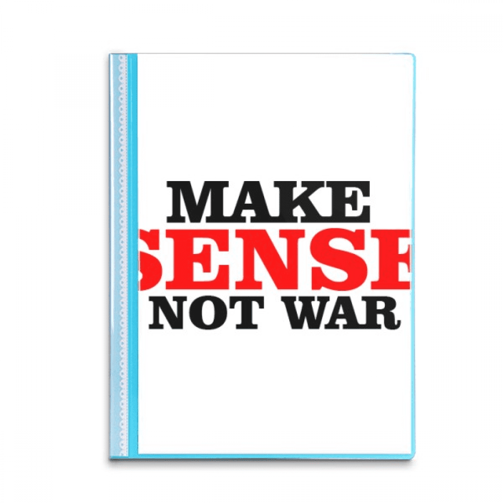 Love Peace World Make Sense Not War Book Sheet Protectors Portfolio ...