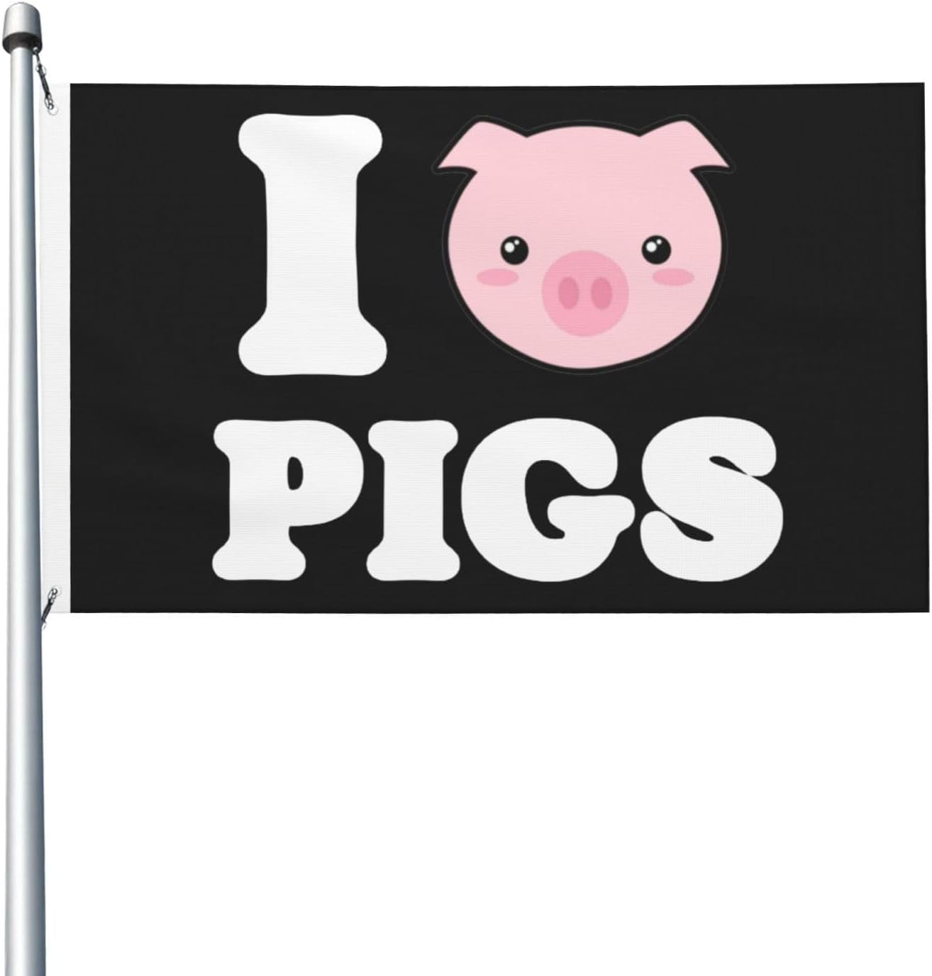 Love Pigs Flag 3x5 Ft Outdoor Decoration Banner Yard Flag With Grommets ...