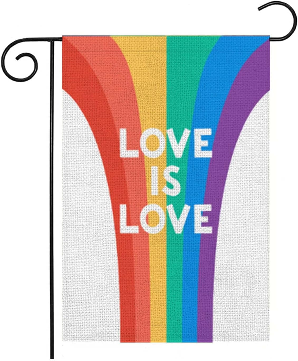 Love is Love Pride Garden Flag Wins Rainbow Outdoor Decor Lesbian LGBT ...