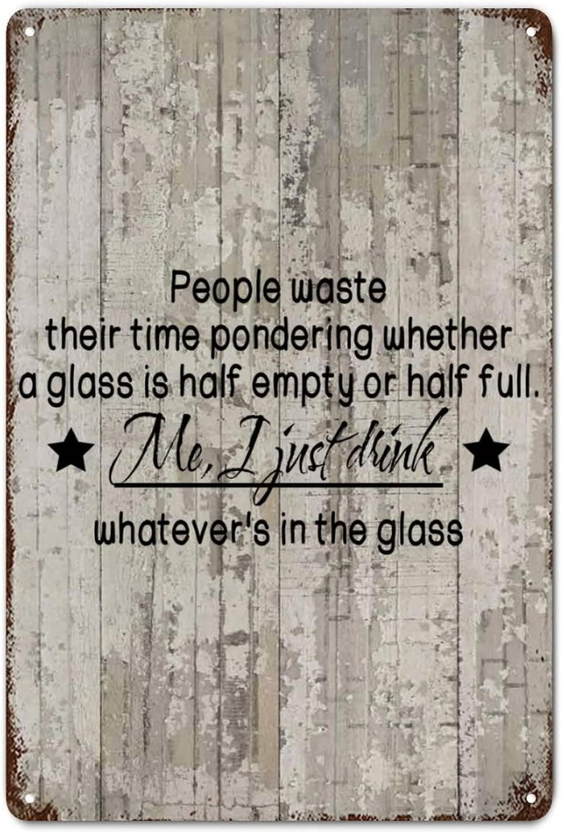 Love Quote Rustic Metal Sign Wall Art Decor People Waste Their Time ...