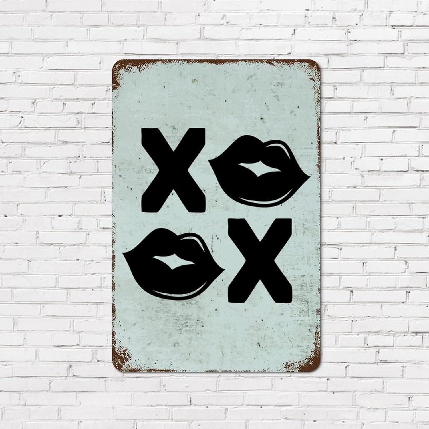 Love Quotes Metal Tin Retro Signs Couples Wedding Quotes XOXO Metal Tin ...