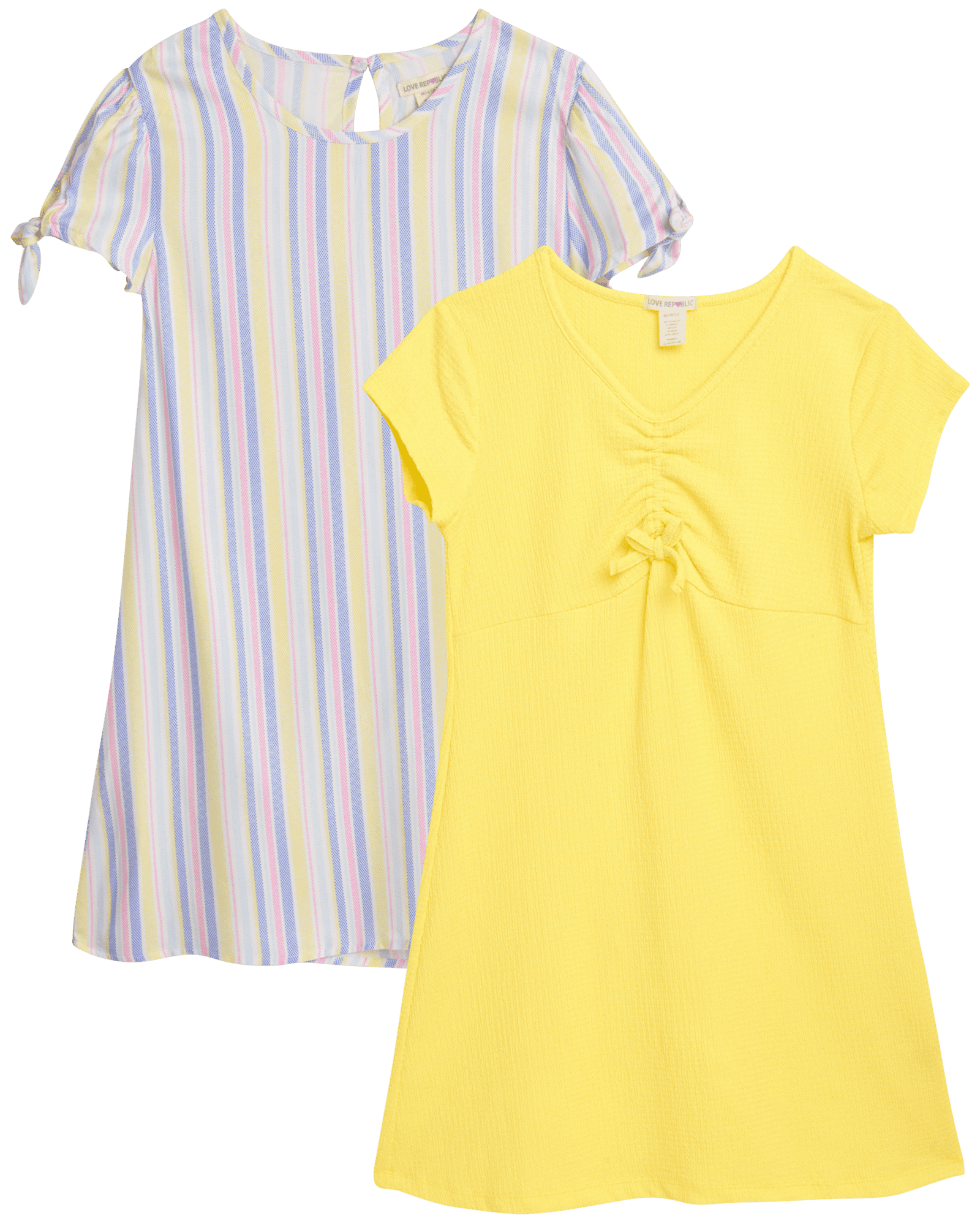 Love Republic Girls' Dress - 2 Pack Sundress - Cute Casual Summer Dress ...
