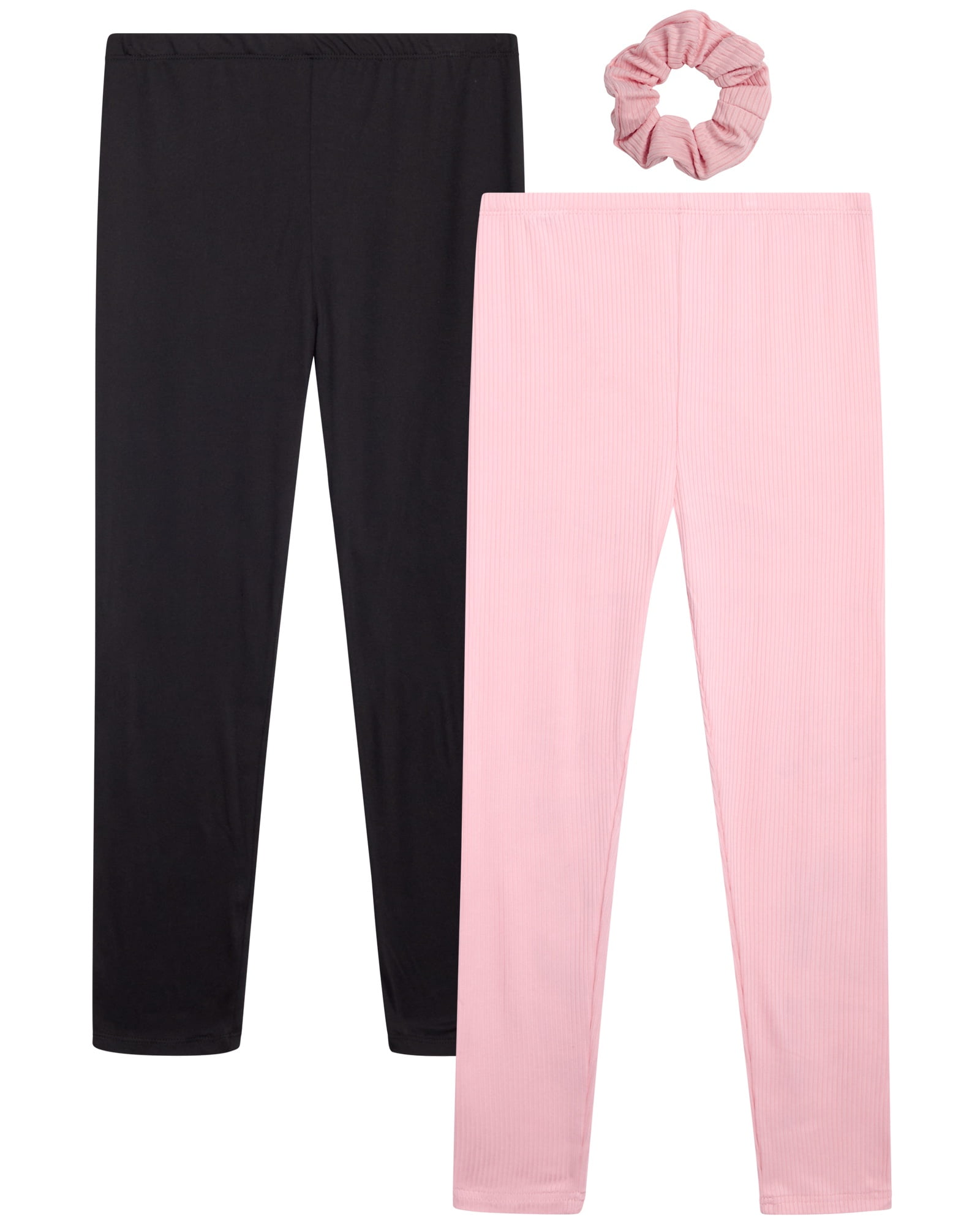 Love Republic Girls' Leggings - 2 Pack Super Soft Ribbed Leggings with ...
