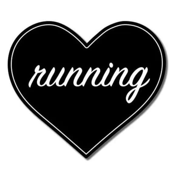 Love Running Sticker Phone Decal Water Bottle Stickers Car Decals ...