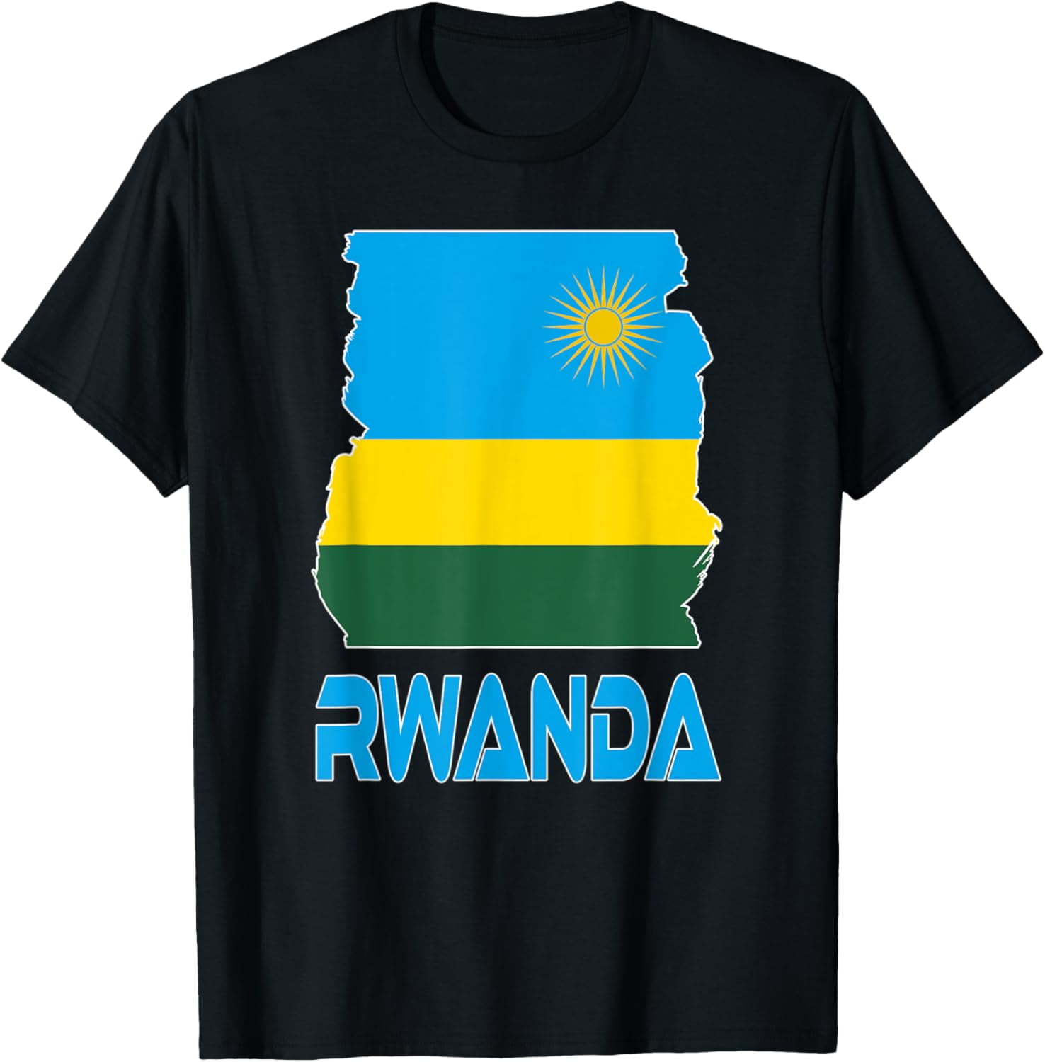 Love Rwanda With Rwandan Flag Rwanda Pride T-Shirt - Walmart.com