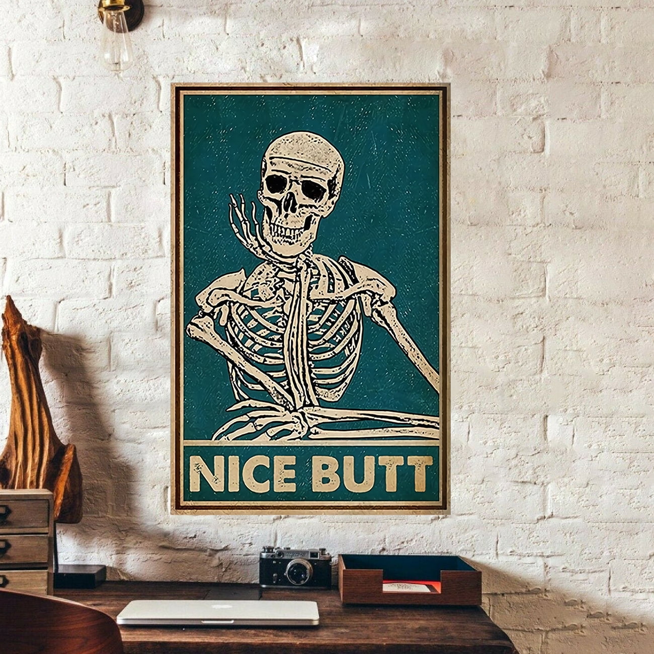 Love Skull Skeleton Nice Butt Poster 24 x 36 Inch Poster - Walmart.com