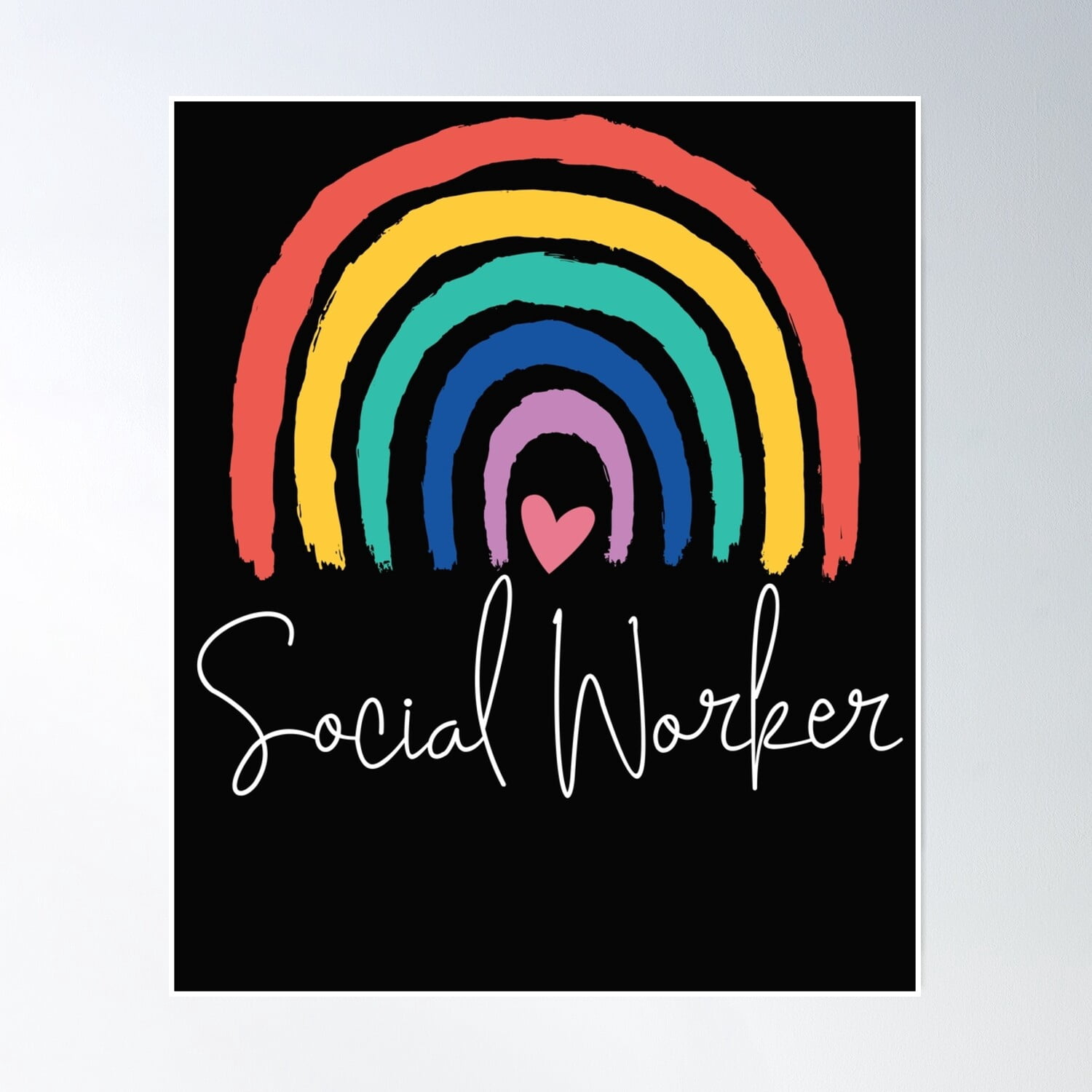 Love Social Worker Hero - Charitable Social Work Matter Poster Wall Art ...
