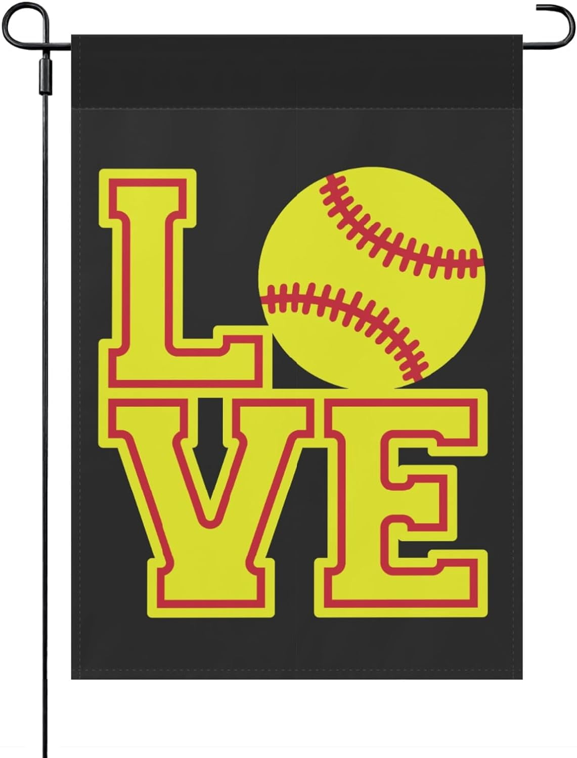 Love Softball Garden Flags Double Sided, Cute Yard Flag Farmhouse Small ...