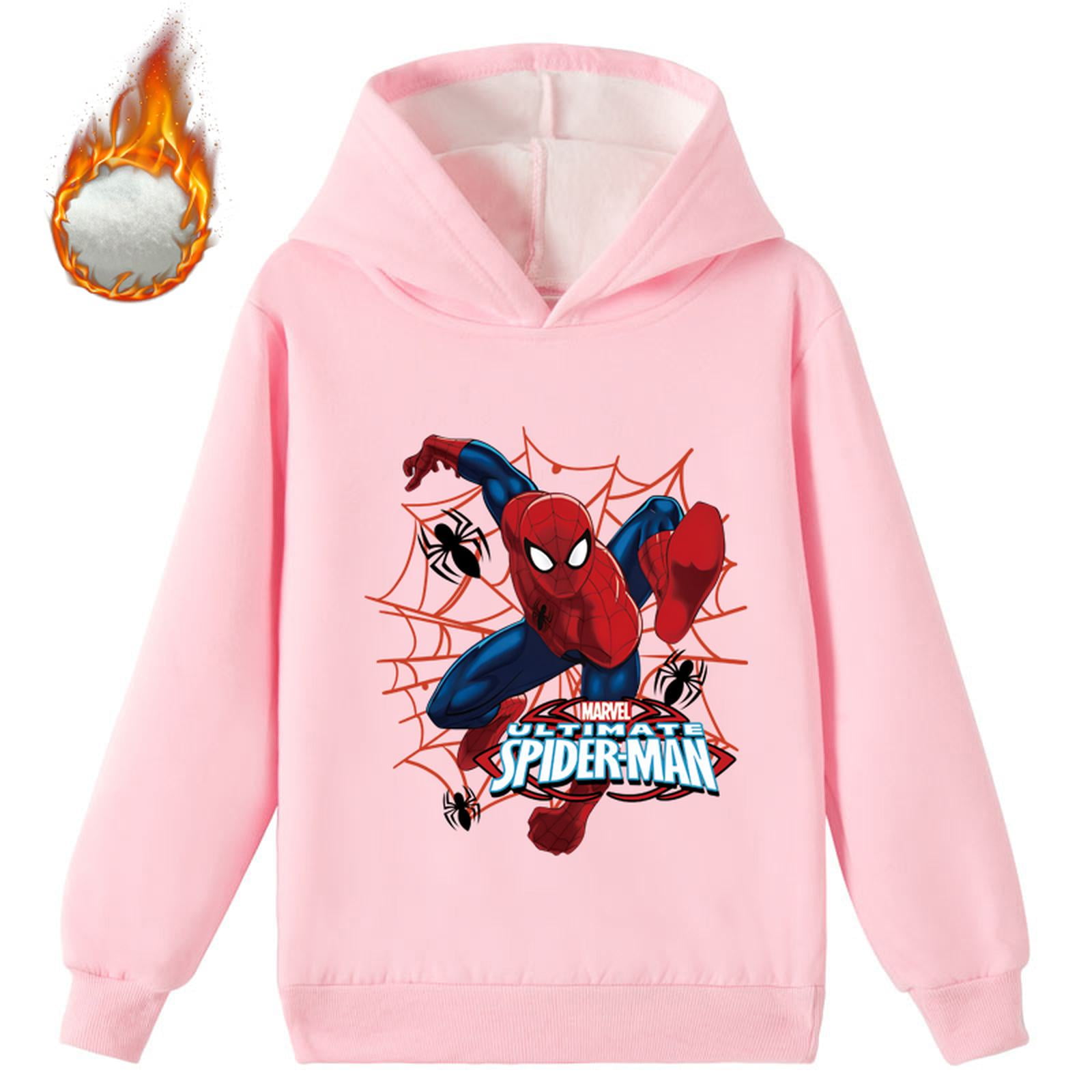 Love Spider Spider-Man Cozy Fleece Hoodie for Kids - Perfect for Boys ...