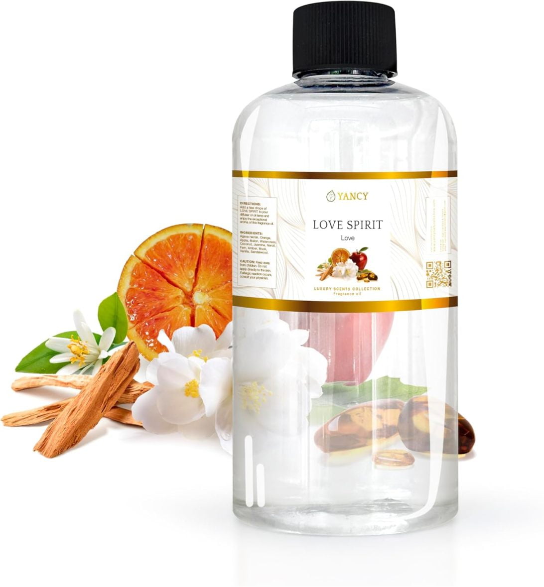 Love Spirit Luxury Collection Fragrance Oil (8 oz), Romantic and Airy Floral Scent, Ideal for ...