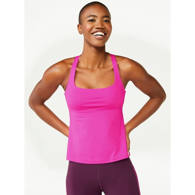 Love & Sports Women's Criss Cross Back Tank Top - Walmart.com