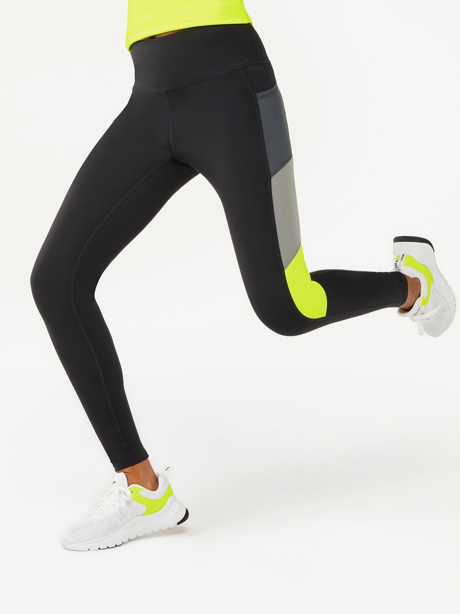 Love & Sports Women's High Rise Colorblocked Leggings - Walmart.com