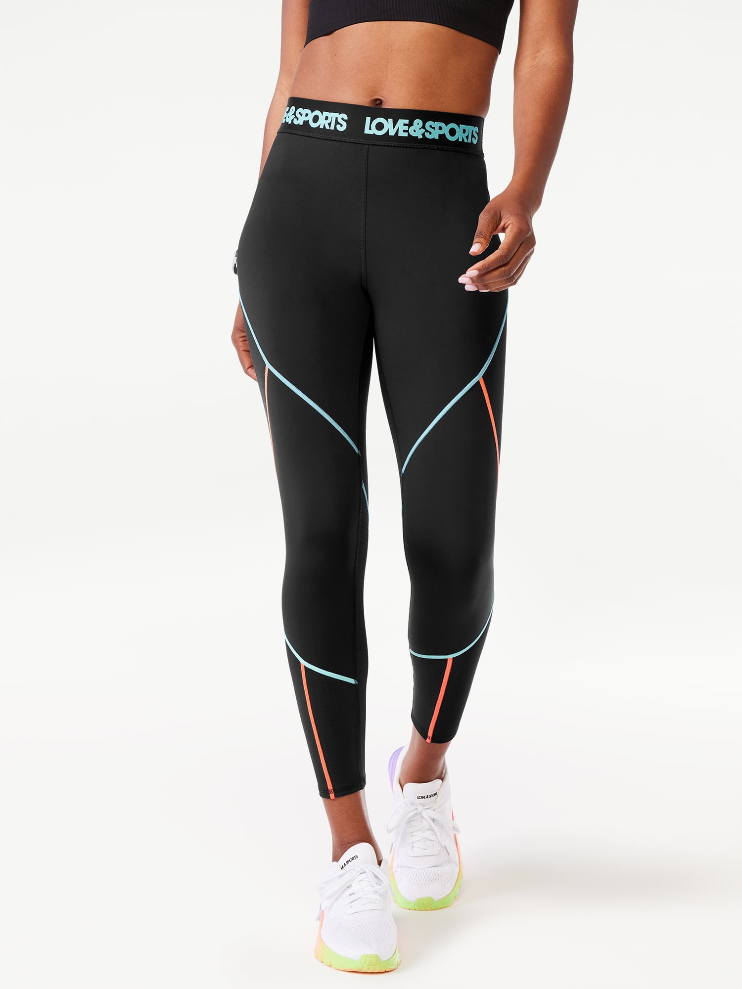 Love & Sports Women's Performance Tights XS-XXXL Soft Stretchy Elastic ...