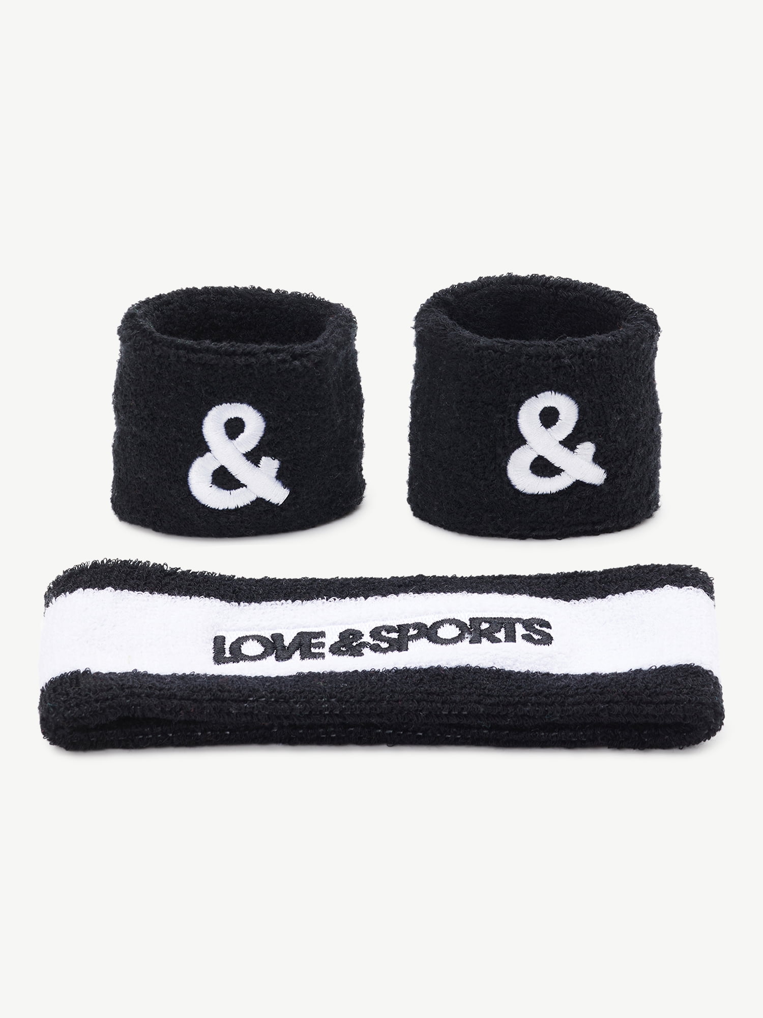 Love & Sports women's Sweat Band Set - Cotton Sweatbands - Walmart.com