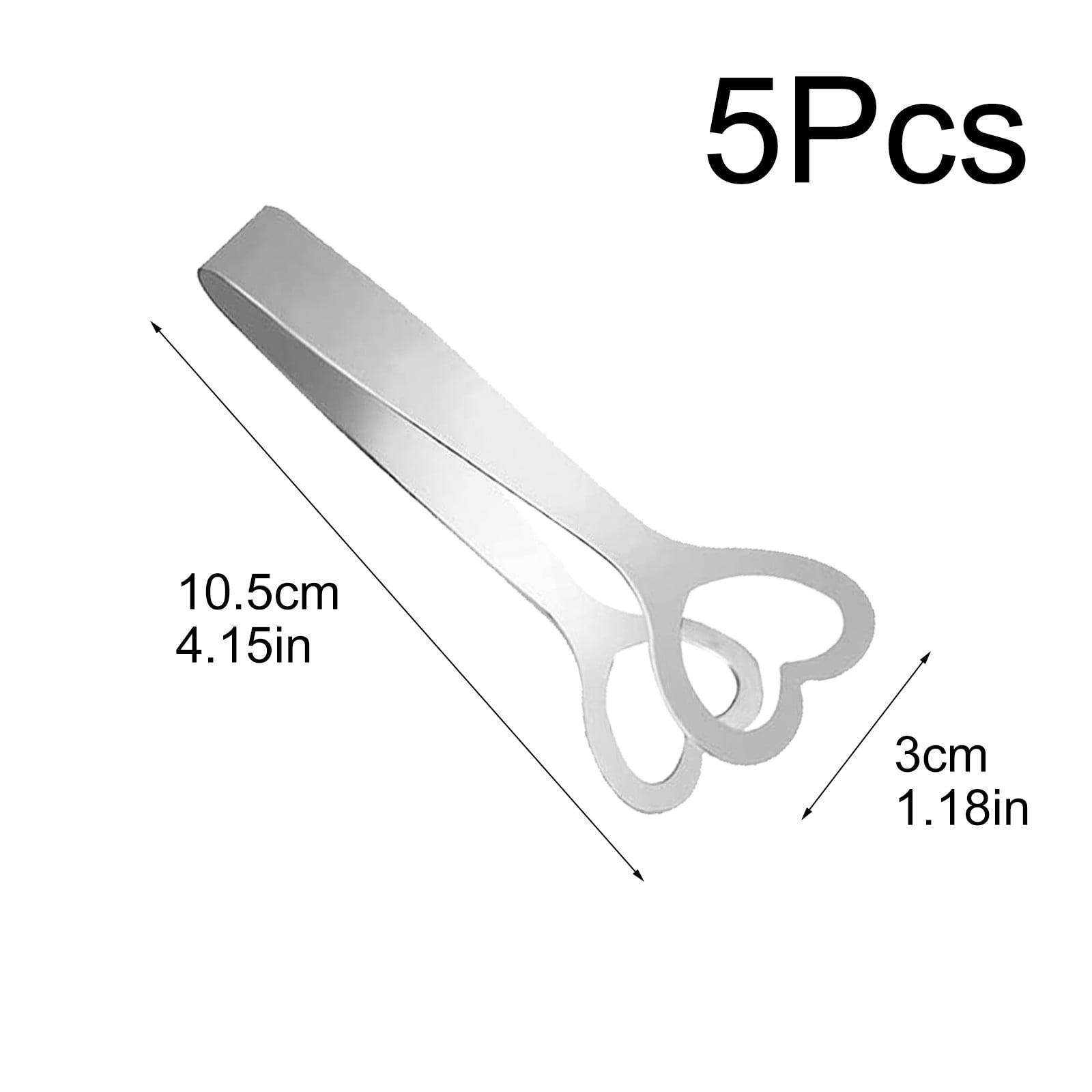 Love Stainless Steel Ice Tongs Clamp Sugar Ice For Cube Kitchen Serving ...