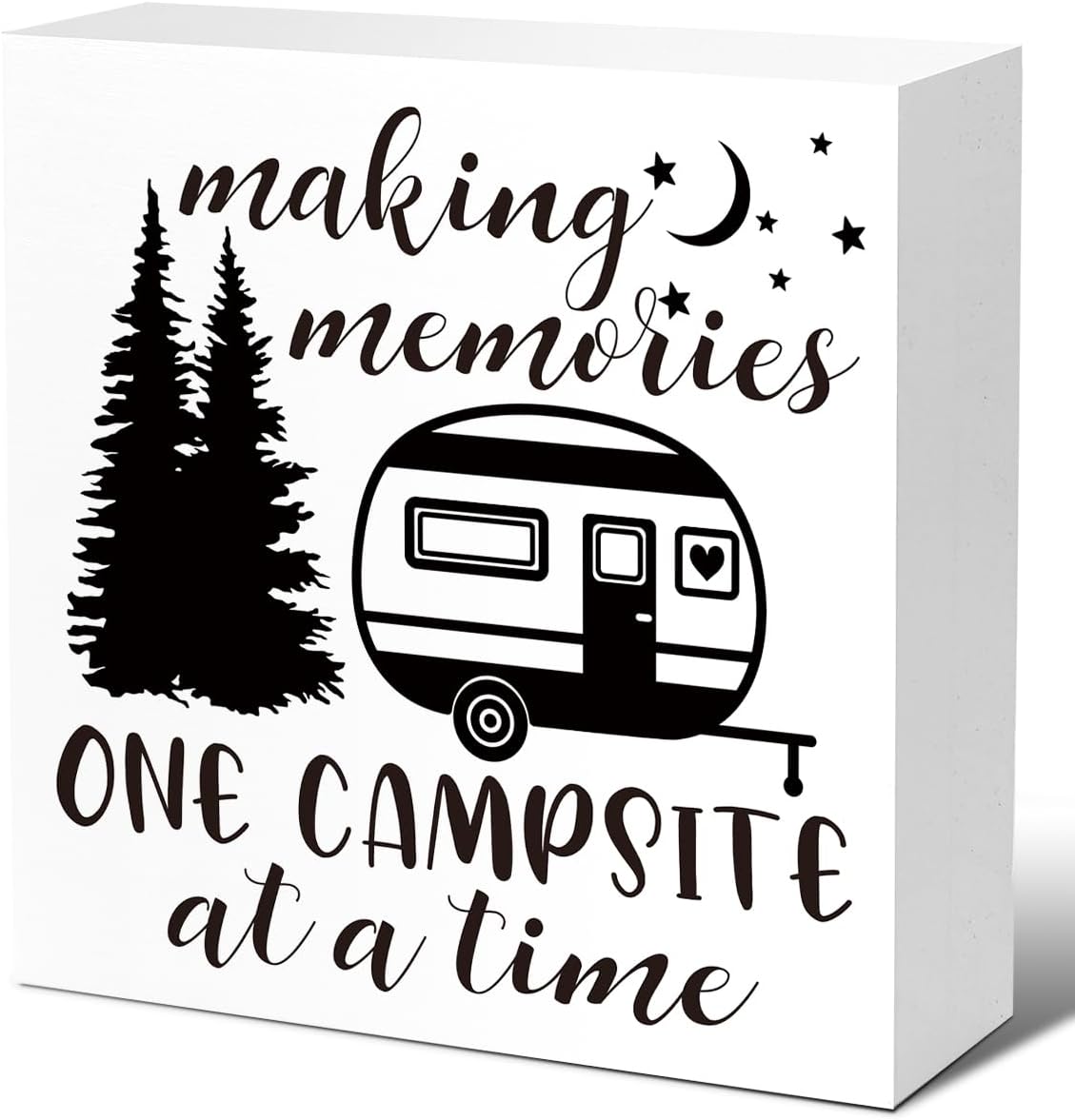 Love is Staying Together Camping Wood Blocks Sign Camping Desk Decor ...