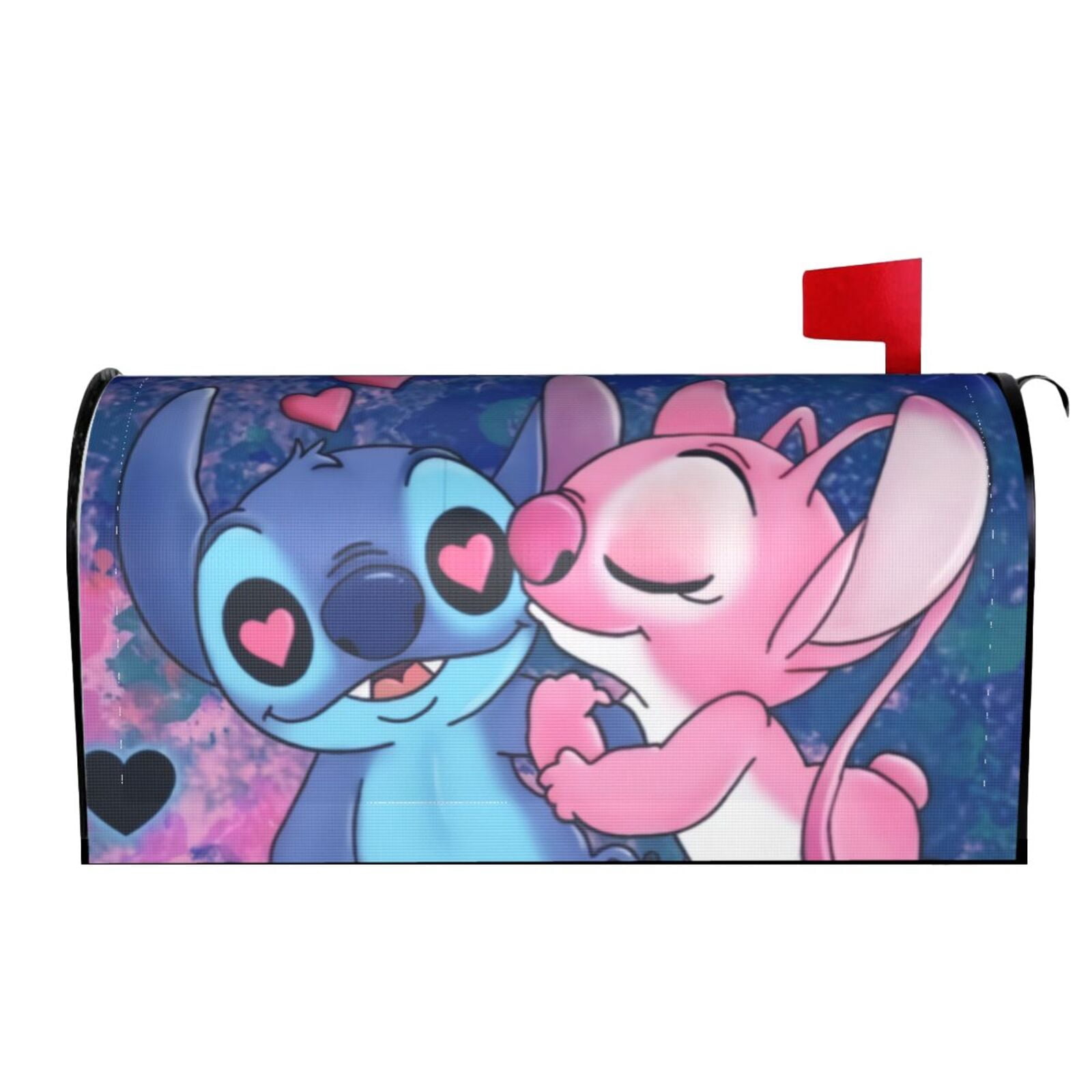 Love Stitch And Angel 36 Cartoon Character Mailbox Cover Magnetic ...